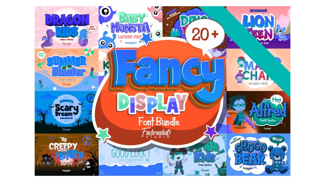 Fancy Display Font Bundle, Handwritten Font, Wedding Font, Modern Font ...