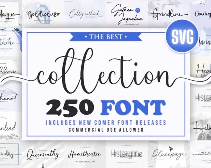 Modern Retro Font Bundle Collection Font Bundle, Cricut Font, Font ...