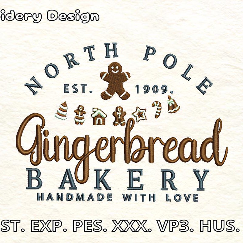 Gingerbread Embroidery Pattern - Etsy