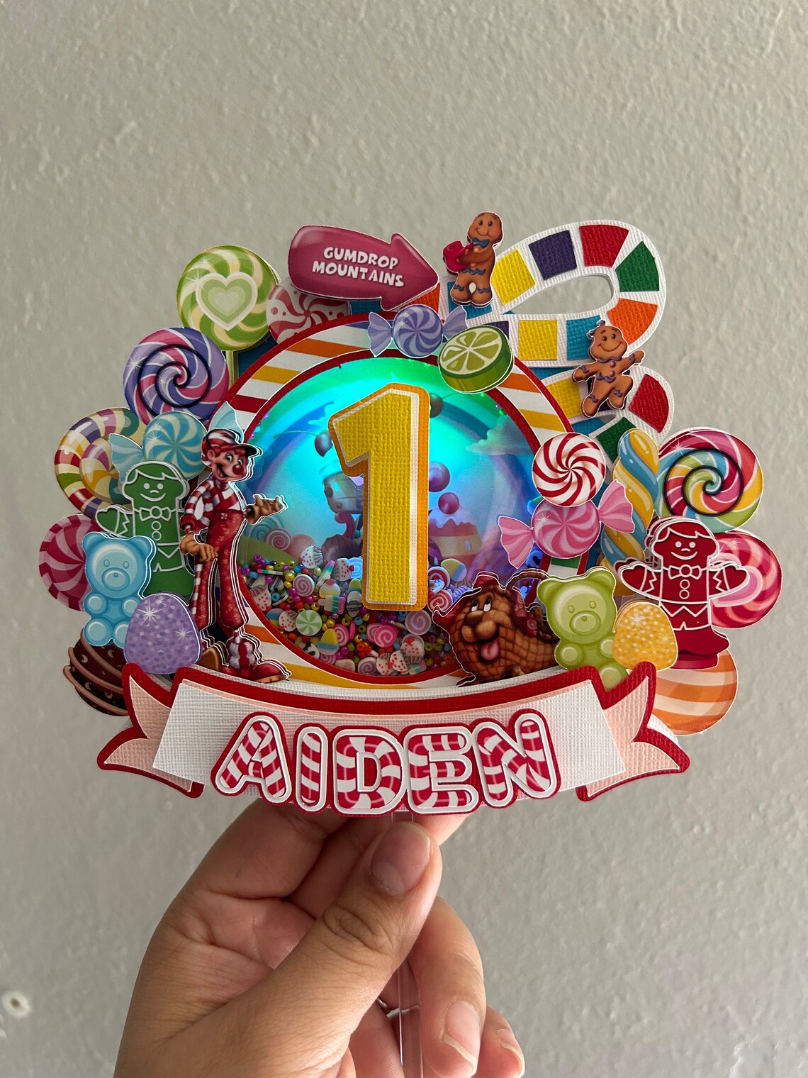 Candy Land Cake Topper Candy Cake Topper Sweets Cake Topper Shaker Cake ...