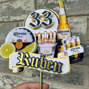 3D Custom Beer Cake Topper - Etsy