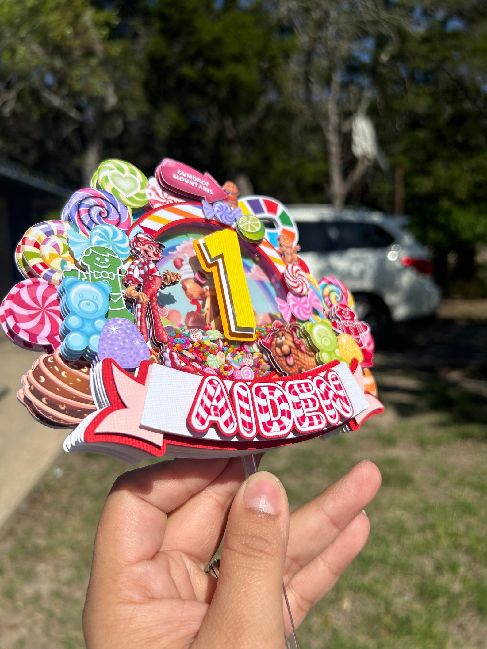 Candy Land Cake Topper Candy Cake Topper Sweets Cake Topper Shaker Cake ...