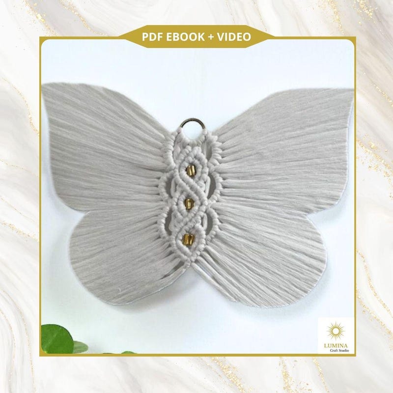 Butterfly Macrame Beads - Etsy
