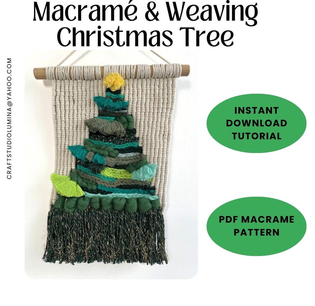 PDF Guide: Pixel Macrame With Weaving Elements for Creating a Holiday ...