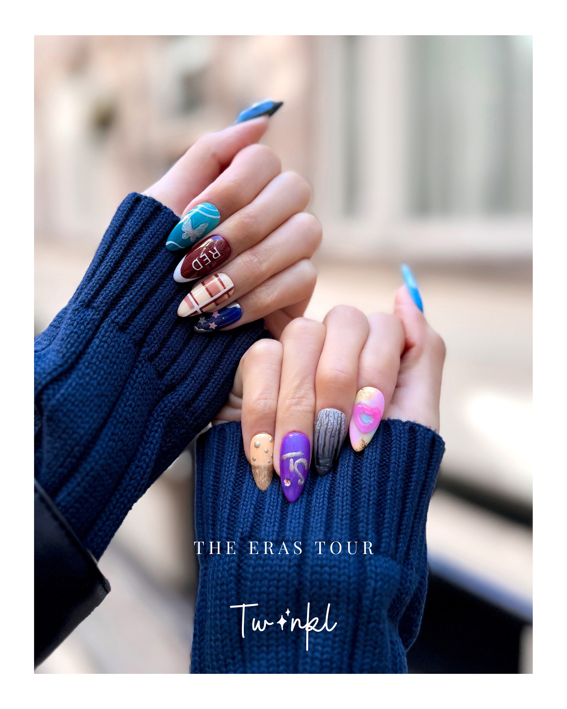 Taylor Swift: the Eras Tour Inspired Nails | Reusable Taylor Swift ...