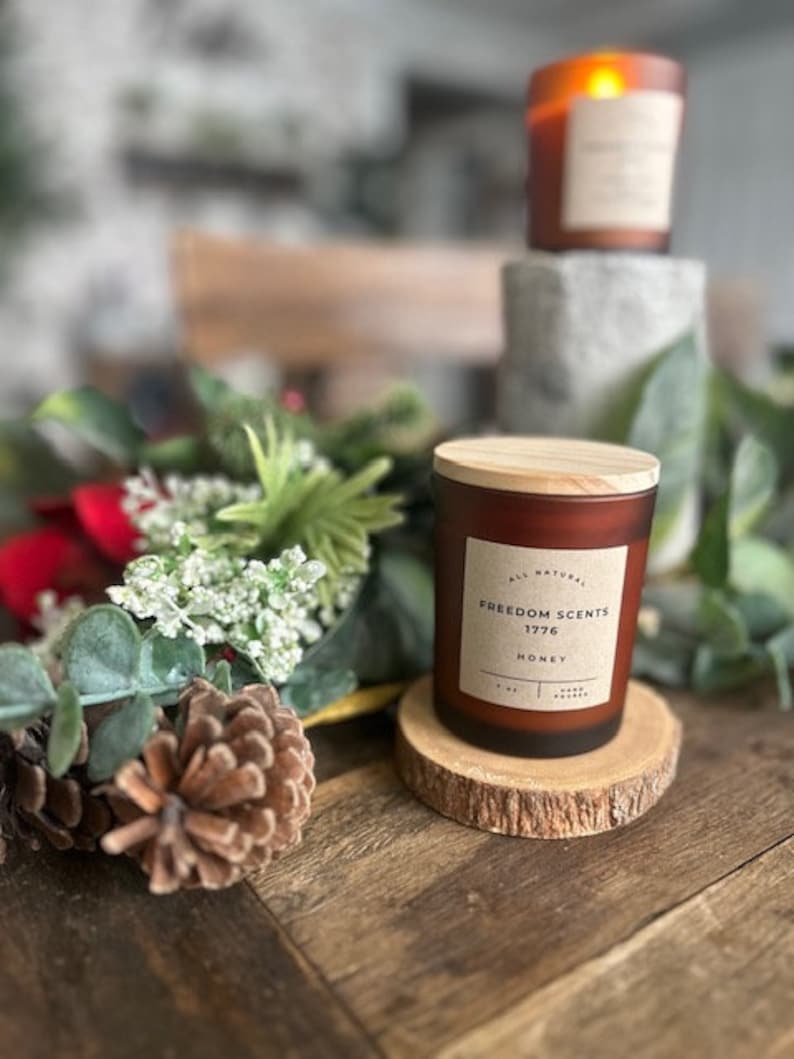 Soy Wax Candle | 100% Soy | Wood Wick | Hand Poured in USA | Eco-friendly | Candle Gift for Her ...