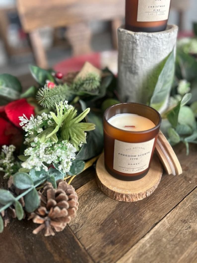 Soy Wax Candle | 100% Soy | Wood Wick | Hand Poured in USA | Eco-friendly | Candle Gift for Her ...