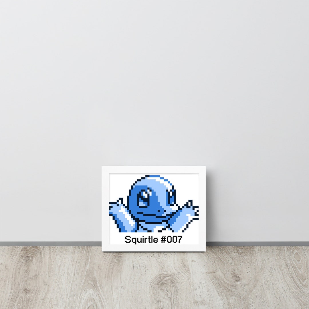 Squirtle Pokemon Pixel Art 007 - Etsy