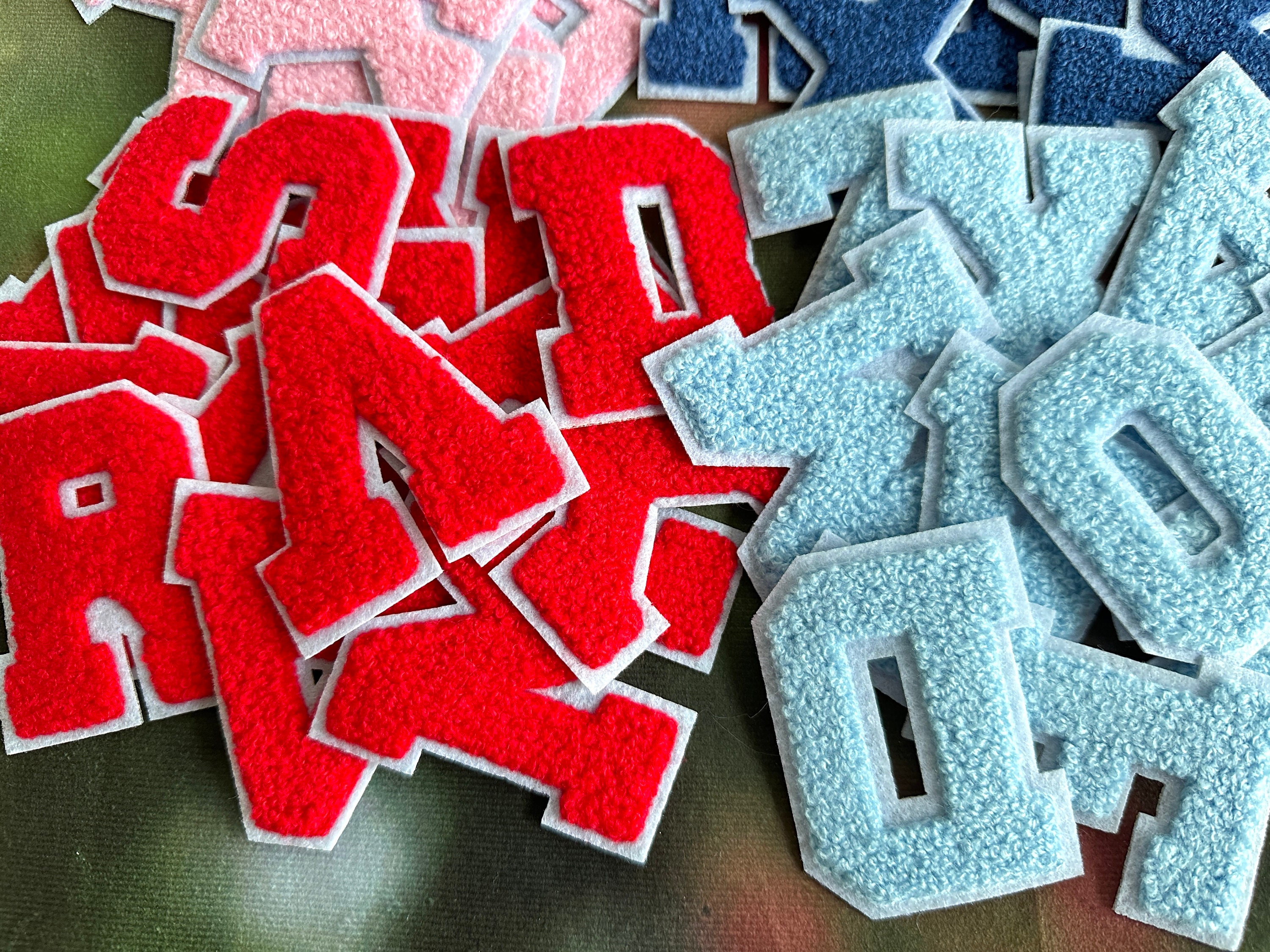 2.75inch Chenille Letters Patch, DIY Name Alphabet Patches, Patches for ...