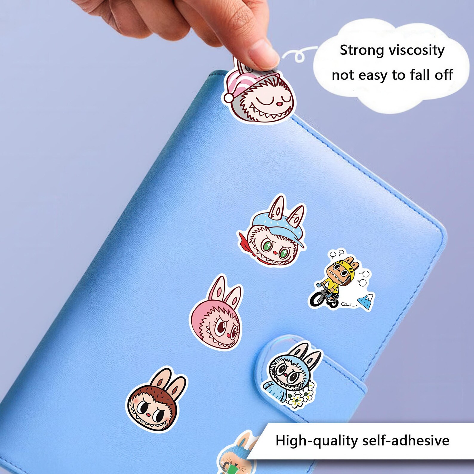 Adorable Labubu Inspired Sticker Gift Set | Cute Cartoon Vinyl Decals ...