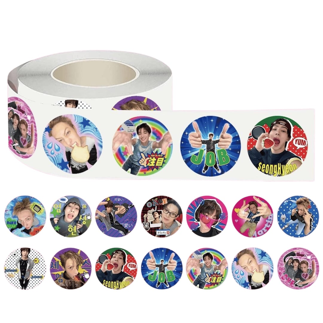 K Pop Idol Stickers, Face Decals Roll, Cortis Fan - Etsy UK