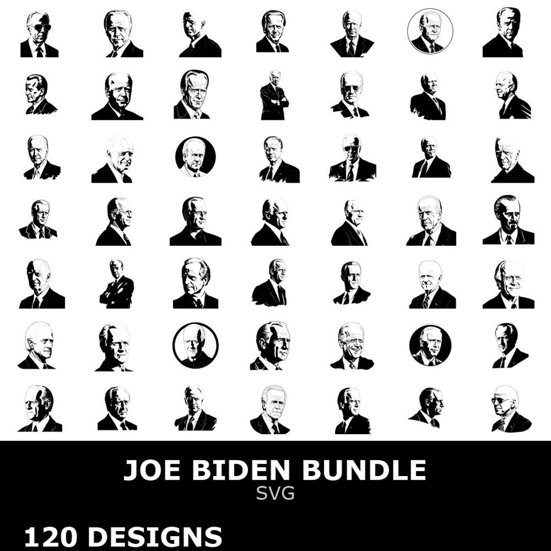 Joe Biden digitale Clipart-Sammlung (SVG-Dateien für Cricut ...