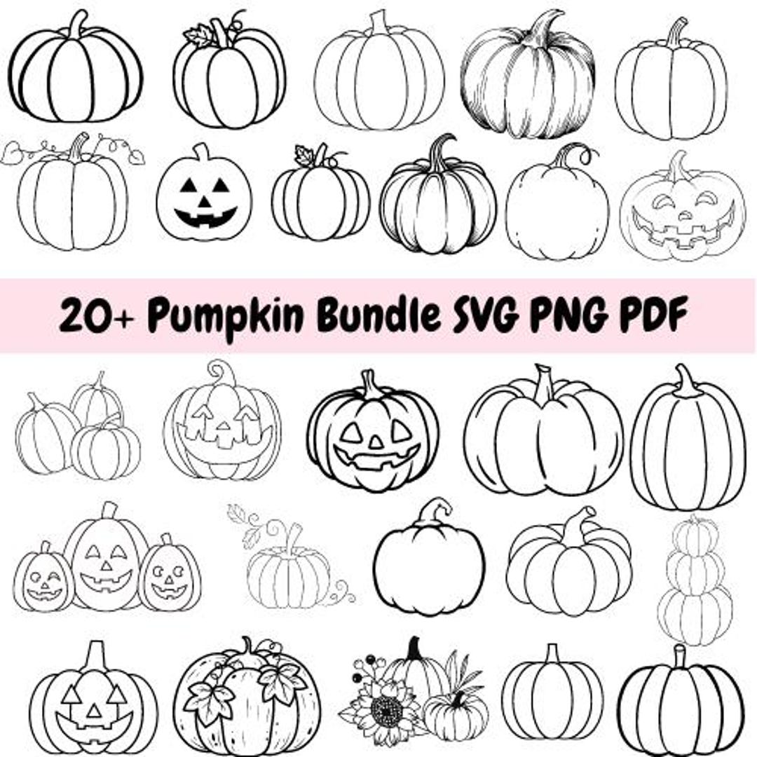 Pumpkin Bundle SVG, Pumpkin Clipart, SVG Files, PNG File, Pumpkin Print, Pumpkin Png for Cricut ...