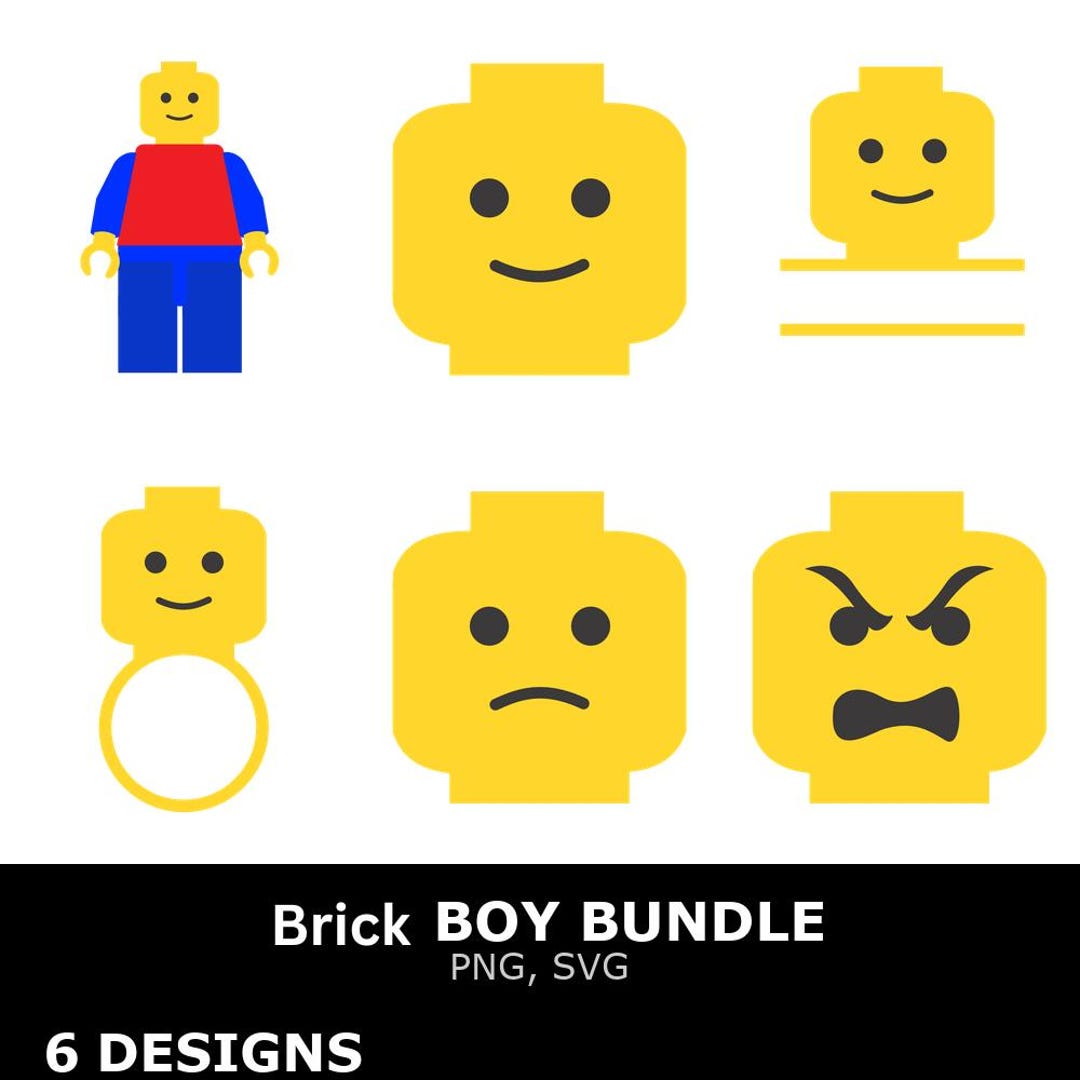 Brick Boy SVG Bundle, Brick Boy Clipart, Cutting Files for Cricut ...
