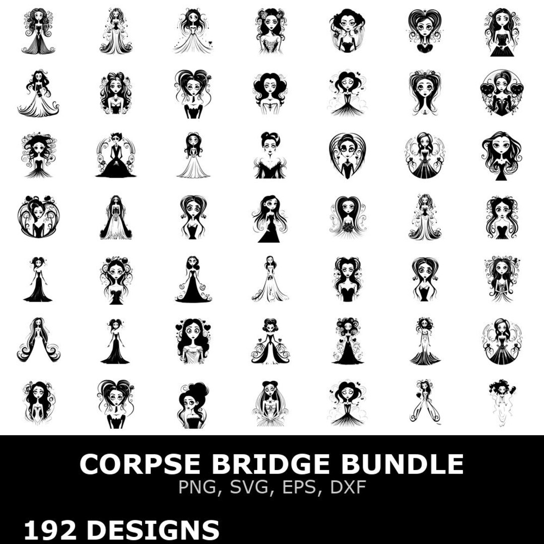 Corpse Bridge Digital Clipart Bundle Svg Png Eps Dxf for Cricut Cutting ...
