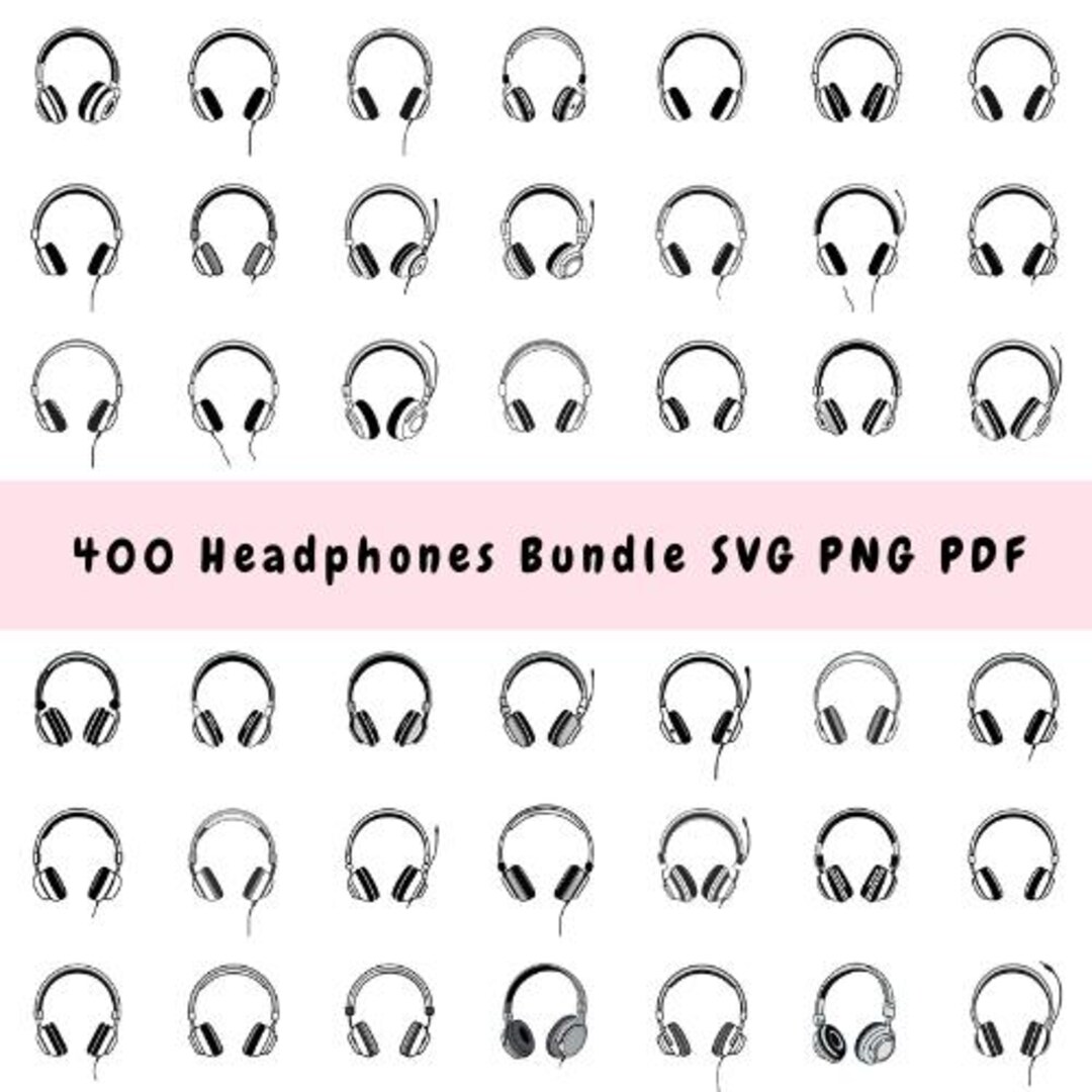 Headphones SVG, Headsets PNG, Headphone Silhouette, Gamer, Gaming ...