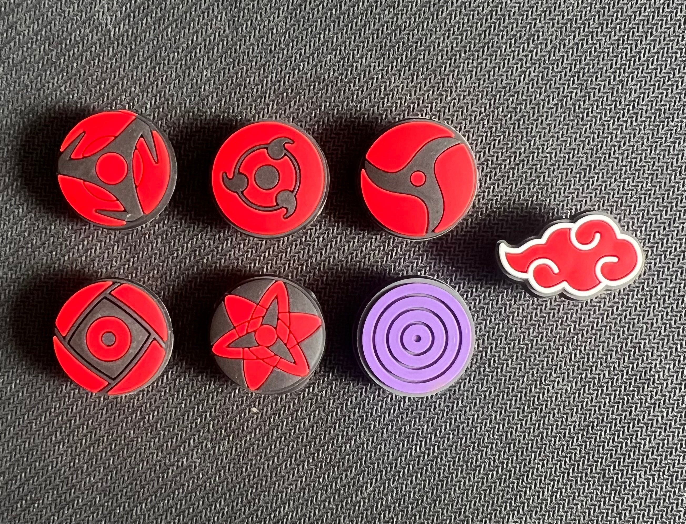 Sharingan/akatsuki Naruto Anime Croc Charm Jibbitz UK Seller - Etsy UK