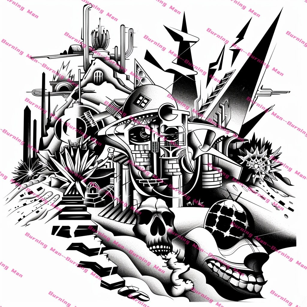 20 Burning Man Png,skeleton Pngburning Man Art Print,transparent Png ...