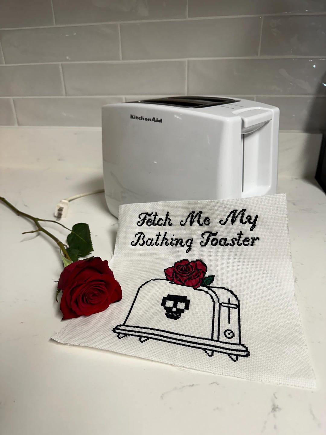 Fetch Me My Bathing Toaster Cross Stitch Pattern - Etsy