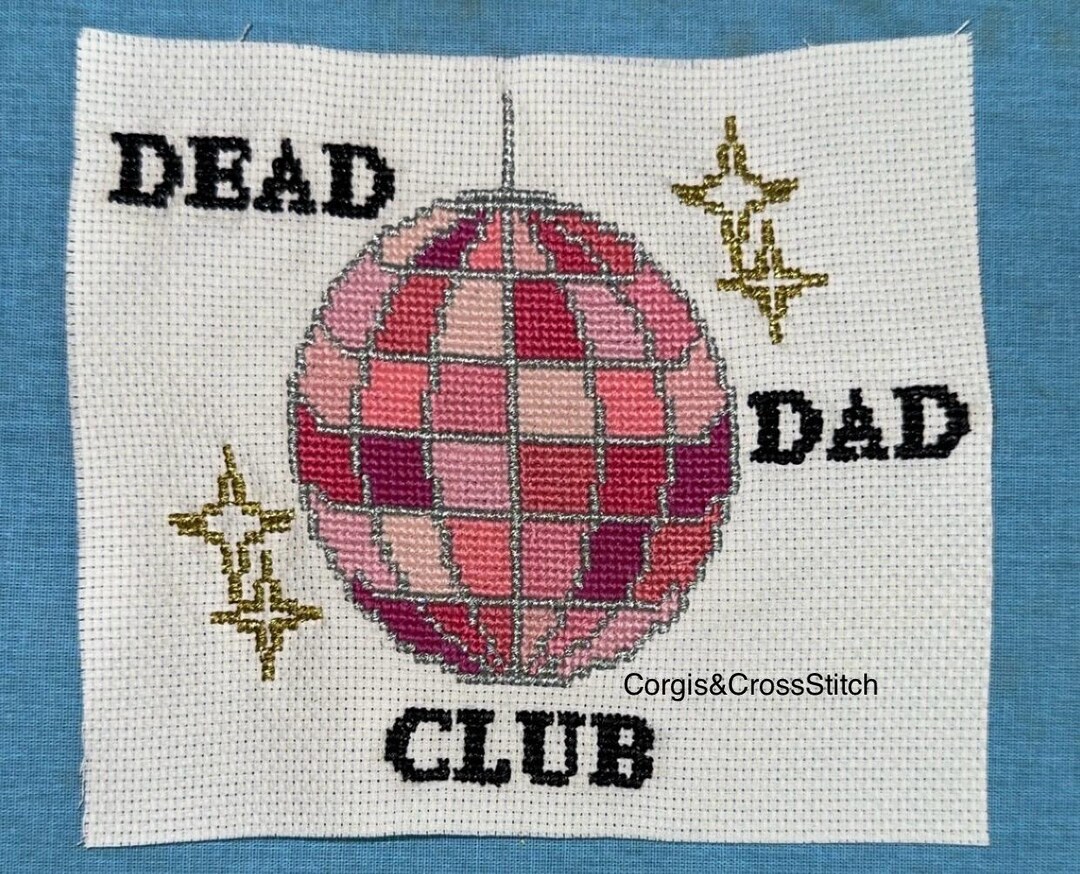 Dead Dad Club Disco Cross Stitch Pattern - Etsy