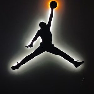 Michael Jordan Jumpman Metal Led Wall Sign,, NBA Legend Led Sign ...