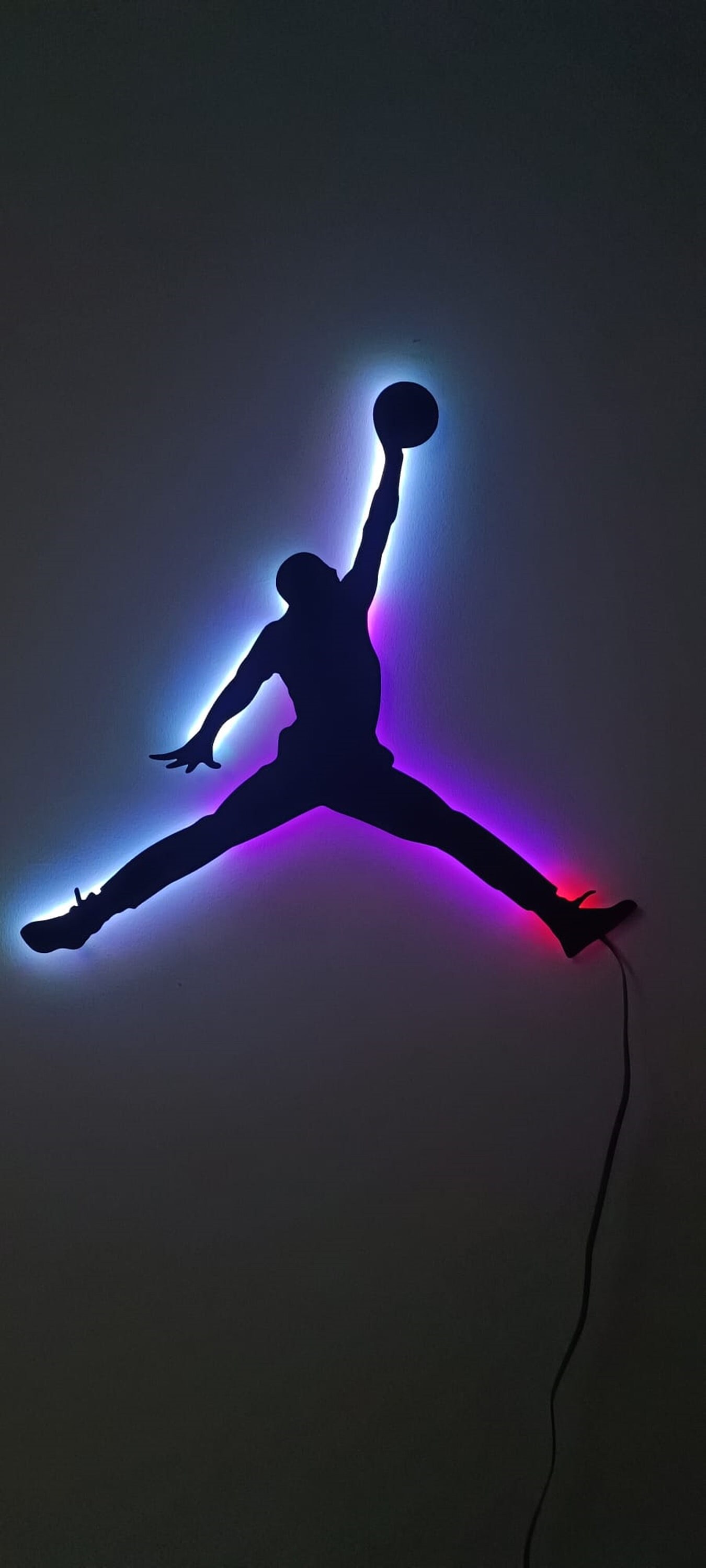 Michael Jordan Jumpman Metal Led Wall Sign,, NBA Legend Led Sign ...