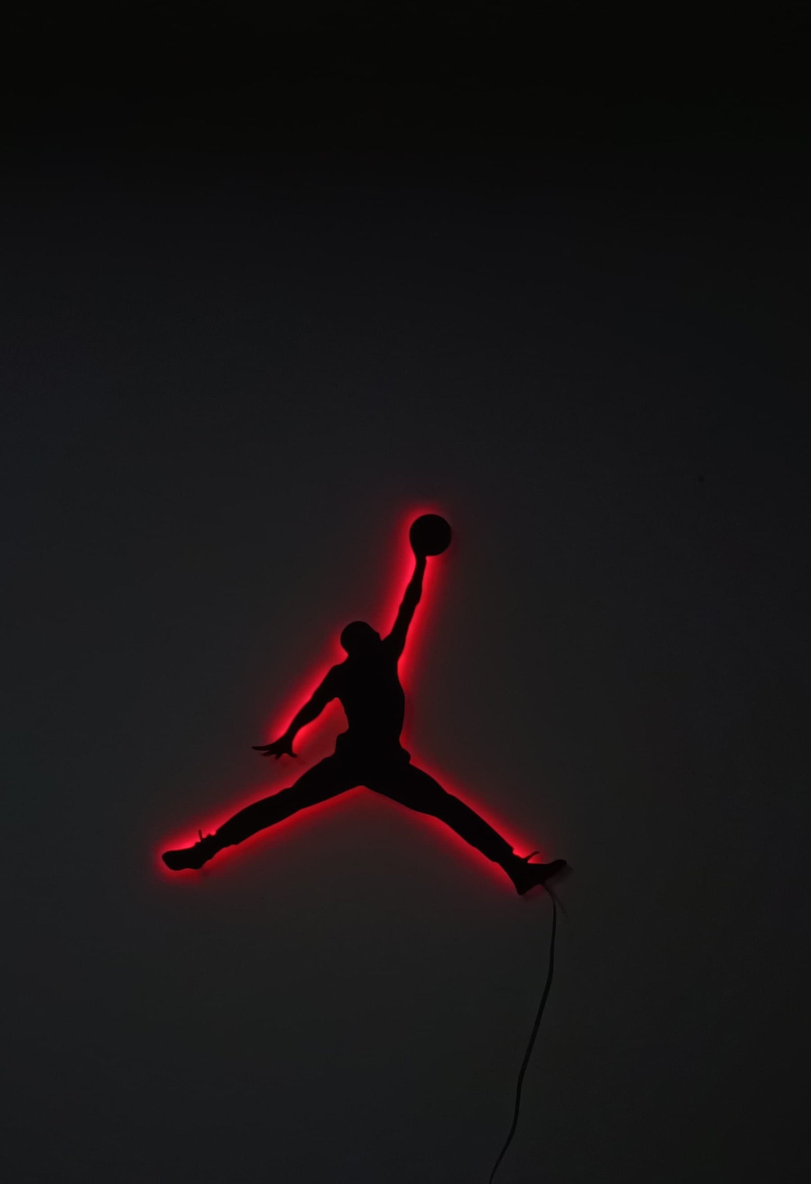 Michael Jordan Jumpman Metal Led Wall Sign,, NBA Legend Led Sign ...