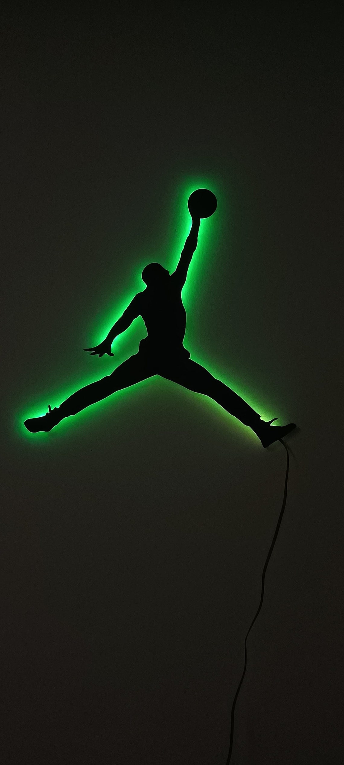 Michael Jordan Jumpman Metal Led Wall Sign,, NBA Legend Led Sign ...