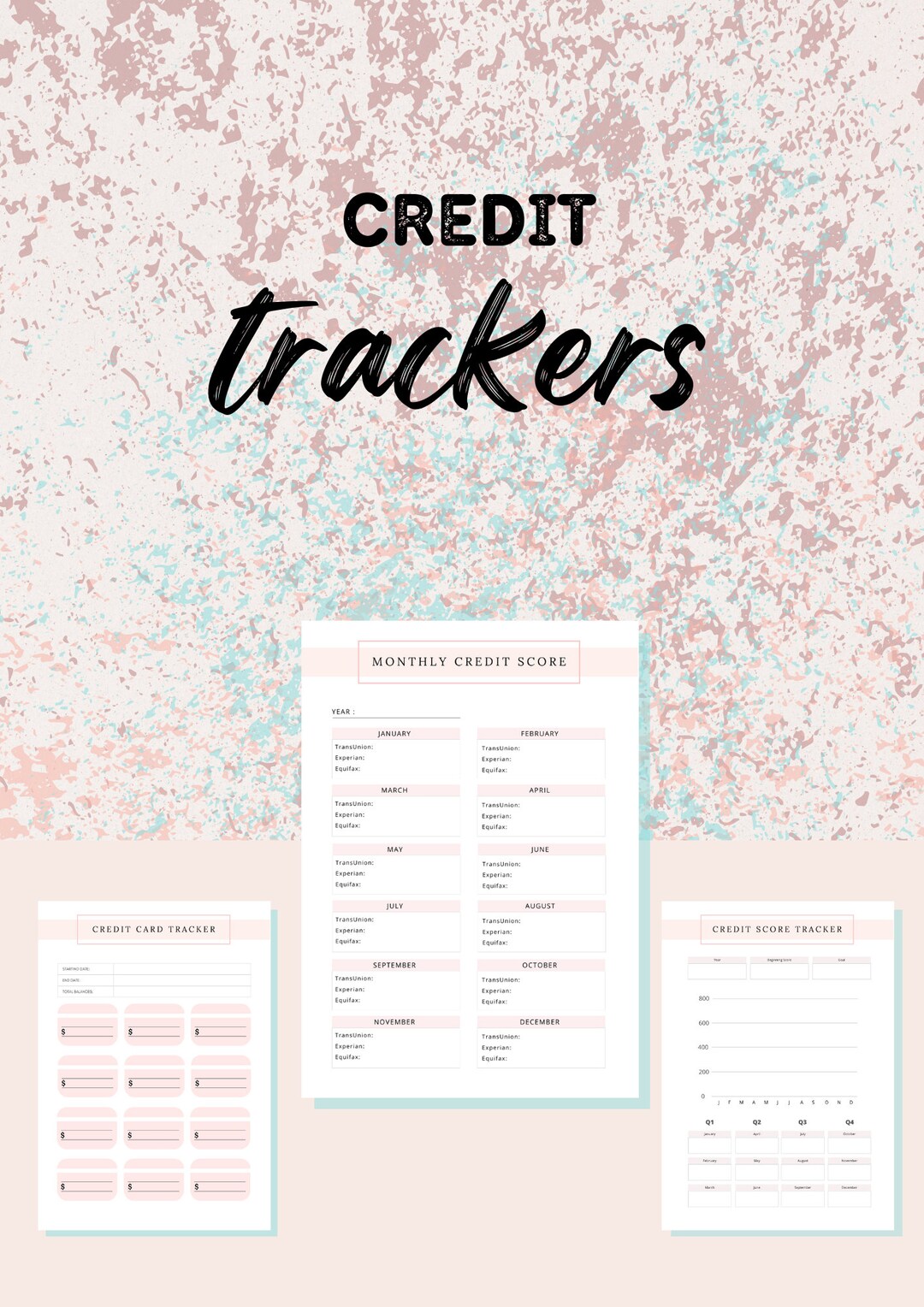 Credit Tracker - Etsy
