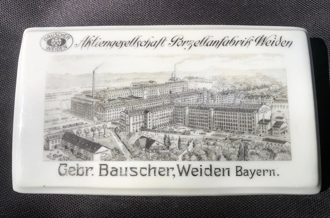 Pre-war Paperweight, 1930s. Germany. Advertisement for a Porcelain ...