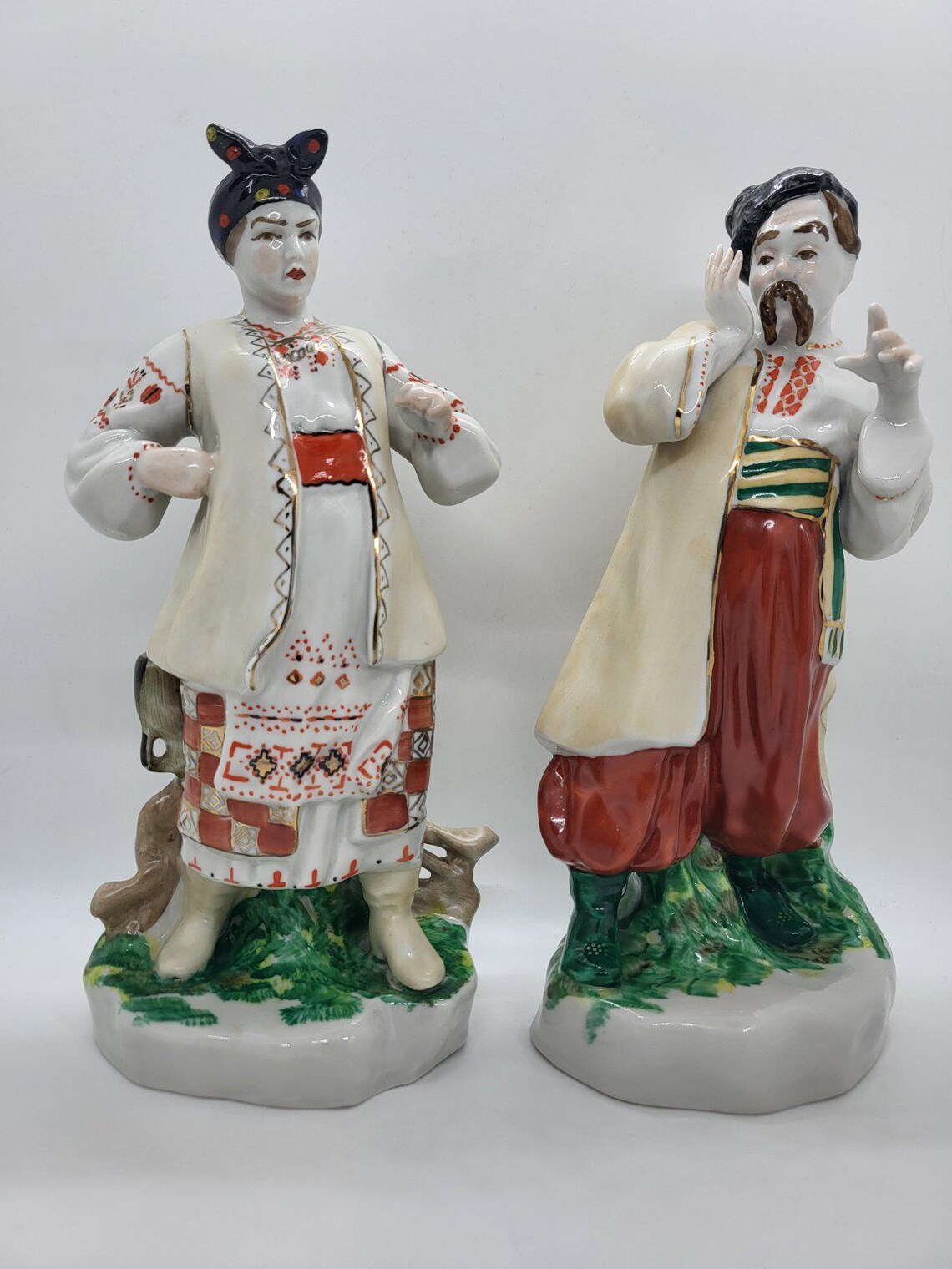 Vintage Porcelain Odarka and Karas.ussr - Etsy
