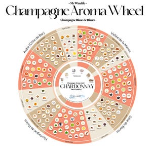 Digital Wine Aroma Wheel Champagne Blanc De Blancs - Nr 1 Wine Tasting ...