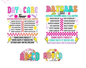 Retro Daycare Shirt Svg Png, Daycare Tour Png, Daycare Staff Crew ...