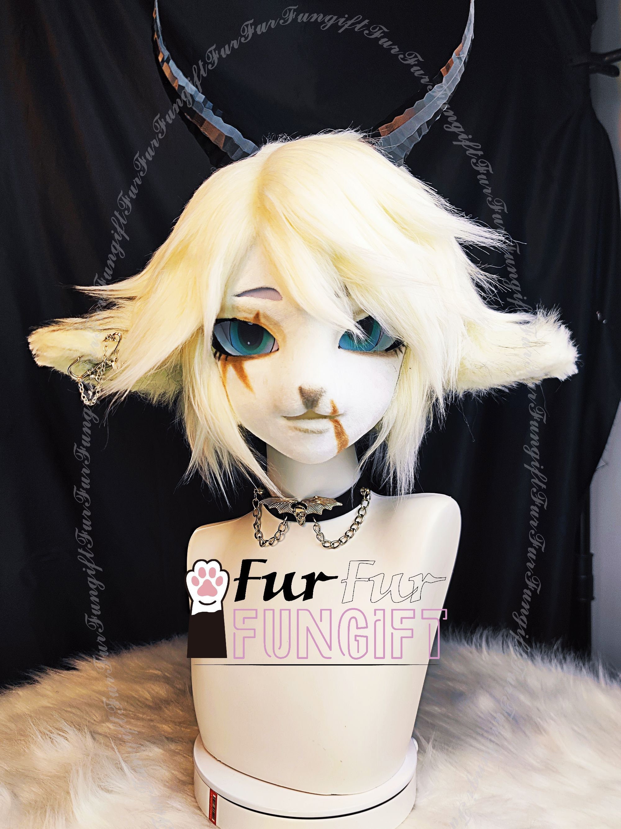 Demon Deacon Goat With Glasses Fursuit Head,furry Commission, Premade ...