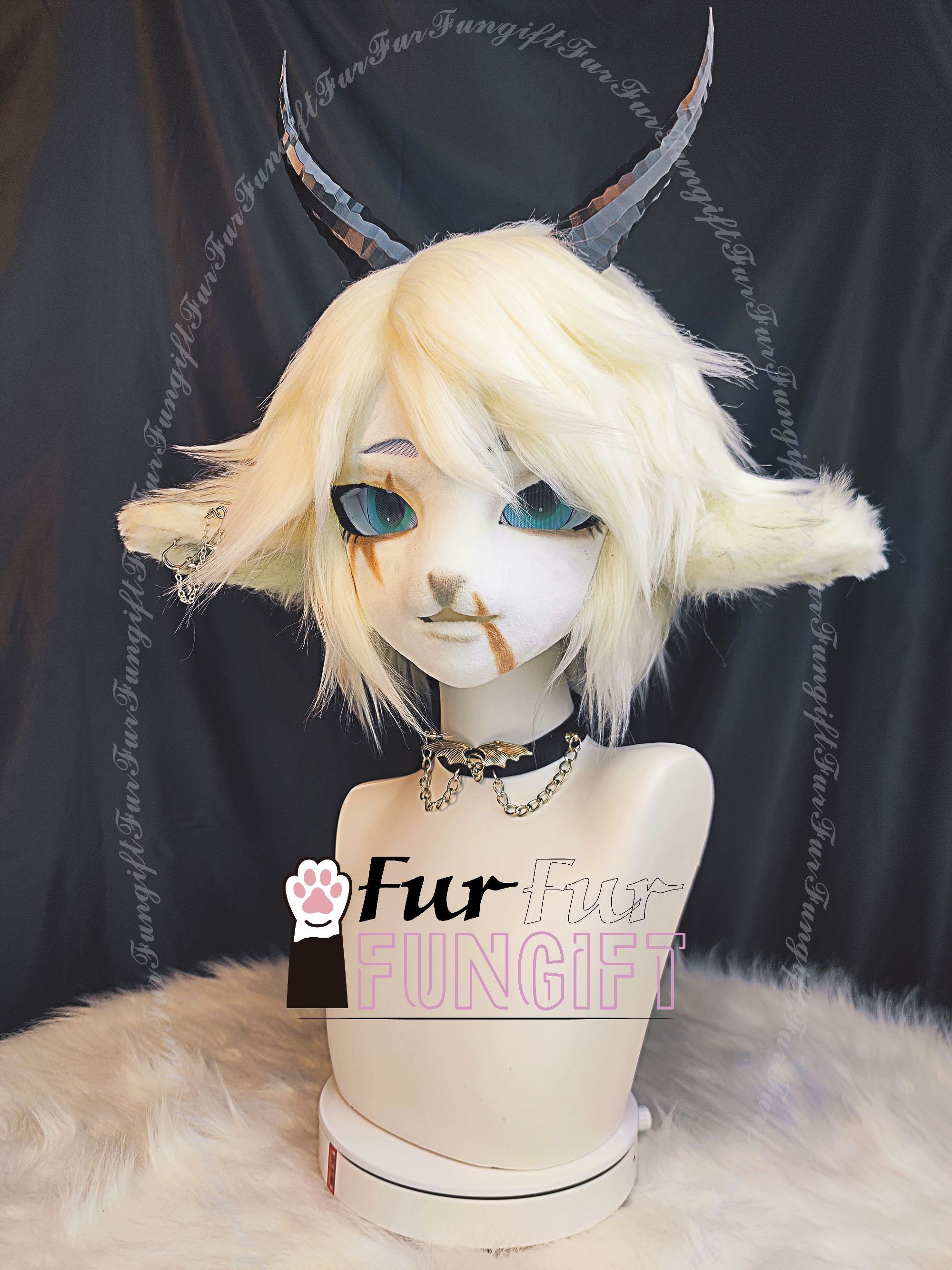 Demon Deacon Goat With Glasses Fursuit Head,furry Commission, Premade ...