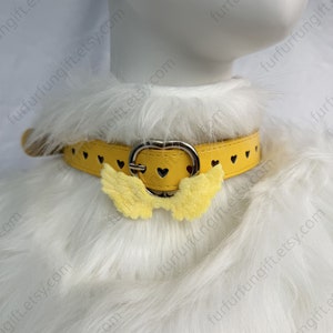 Fursuit Choker With Love Bell, Furry Collar With Angel Wings ...