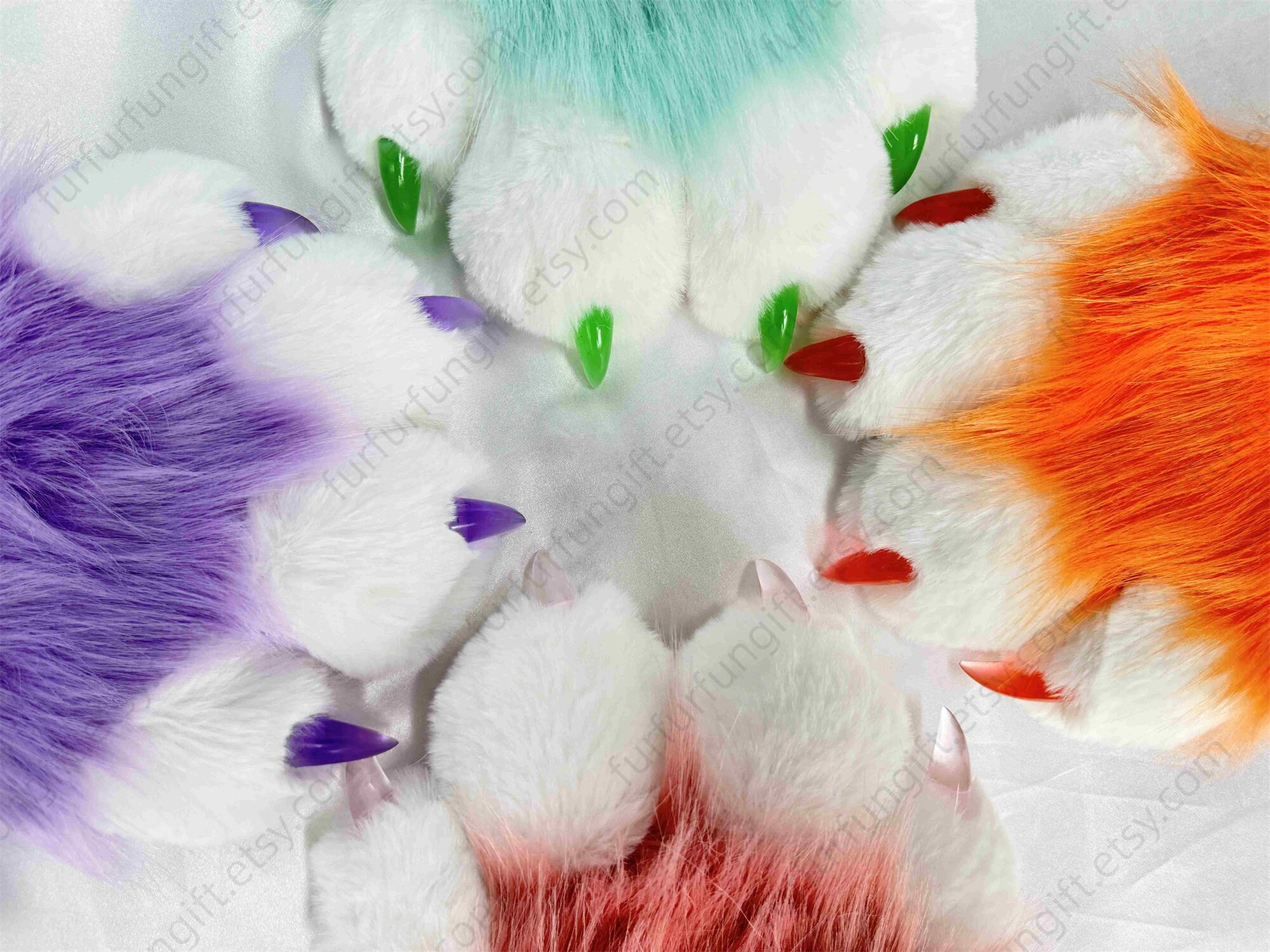 19 Colors Furry Claws Colorful Fursuit Claws Kawaii Furry Cosplay ...