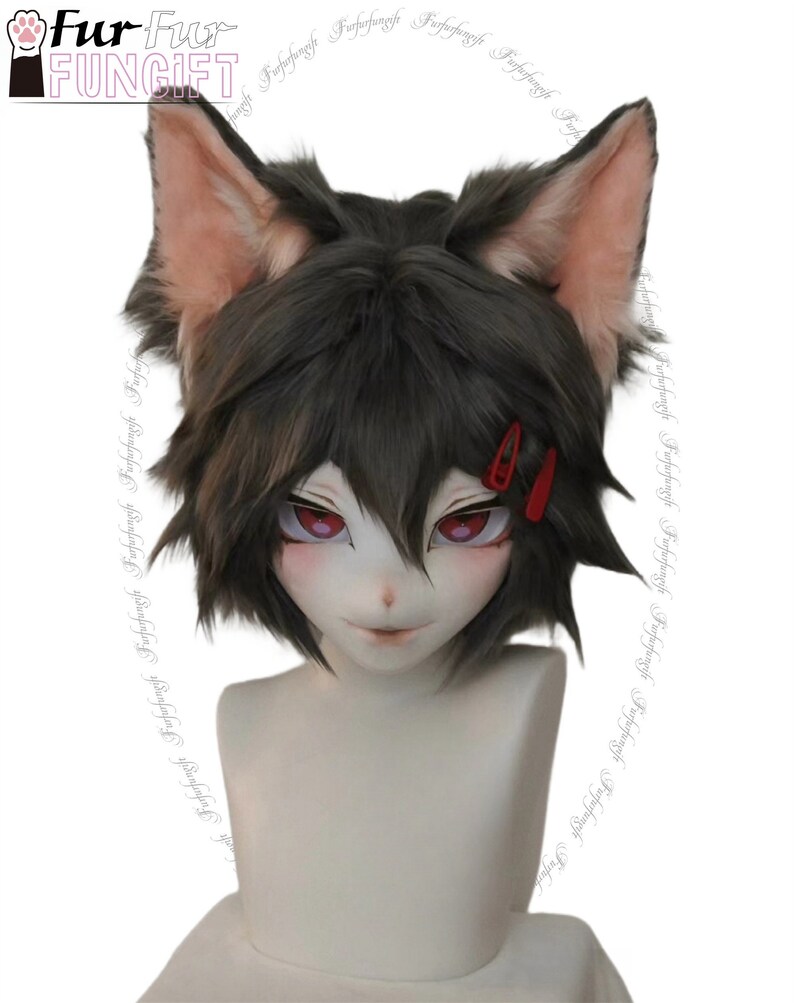 Brown Wolf Cheap Furry Commission High Quality, Premade Kemono Mask ...