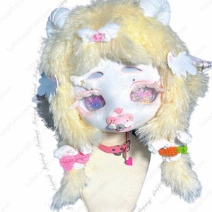 Baby Lamb With Starry Eyes Fursuit Head,furry Commission, Premade ...