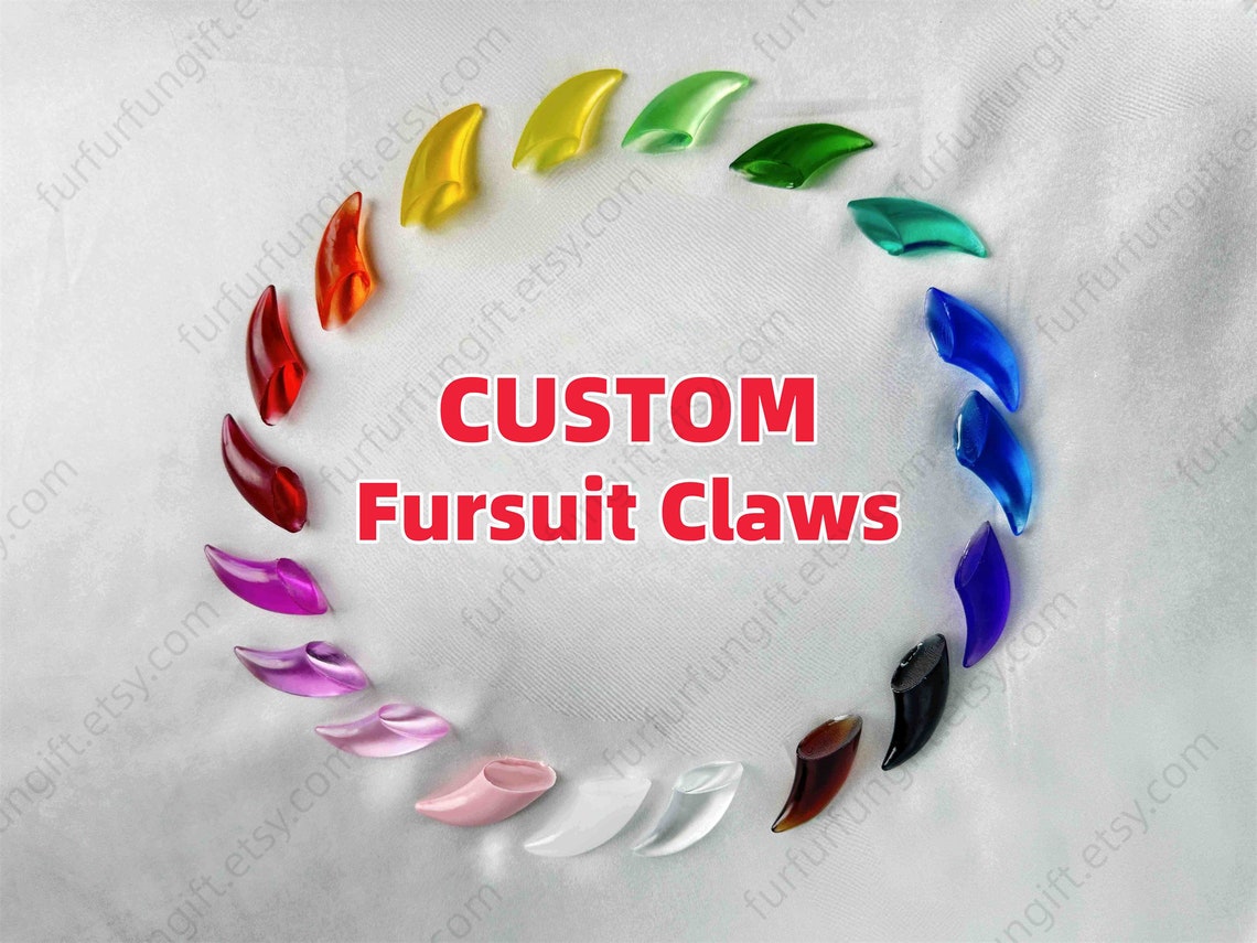 19 Colors Furry Claws Colorful Fursuit Claws Kawaii Furry Cosplay ...