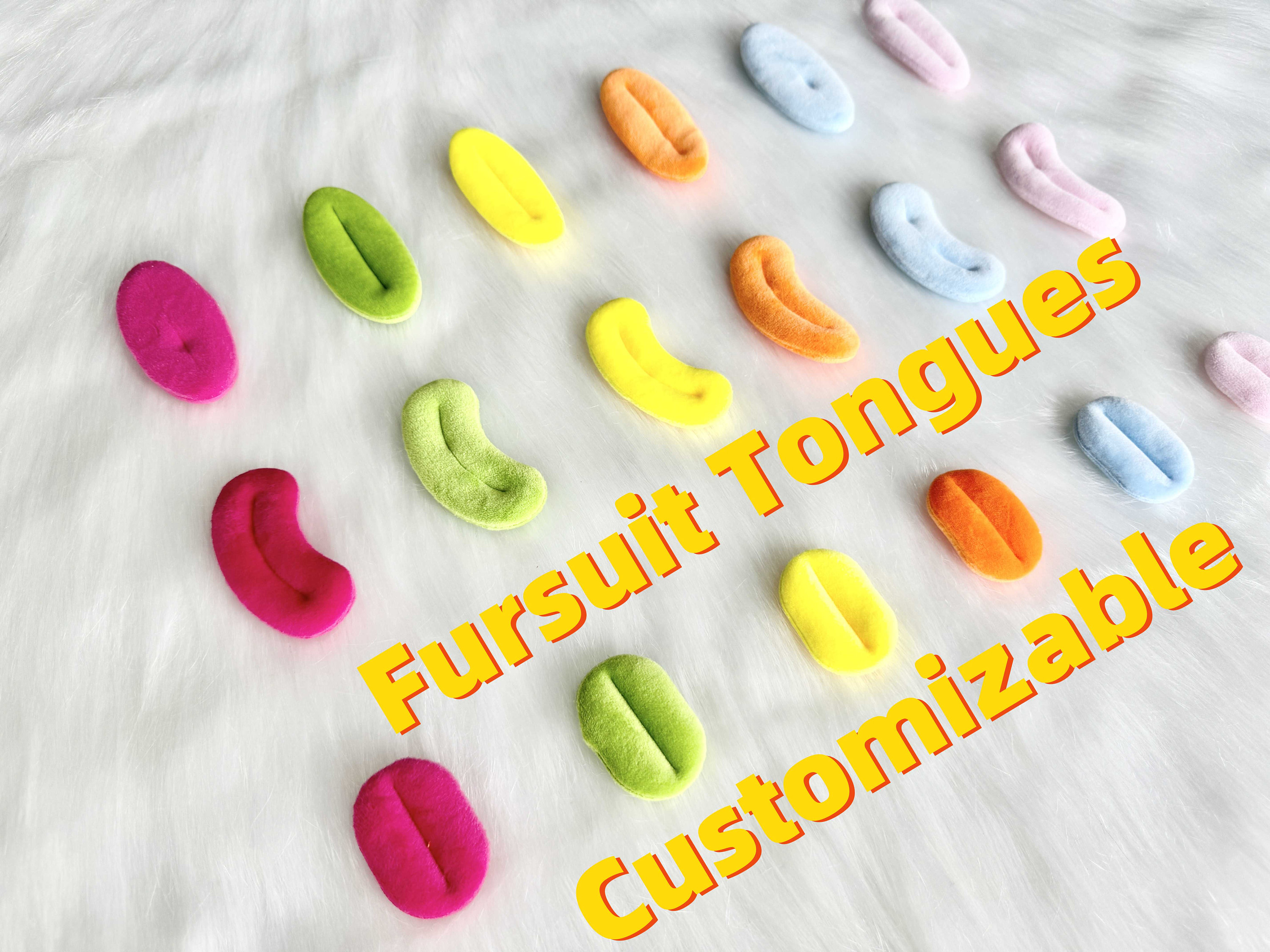 Custom Handmade Plush Tongue for Fursuit Head, 3 Styles Furry Tongues ...