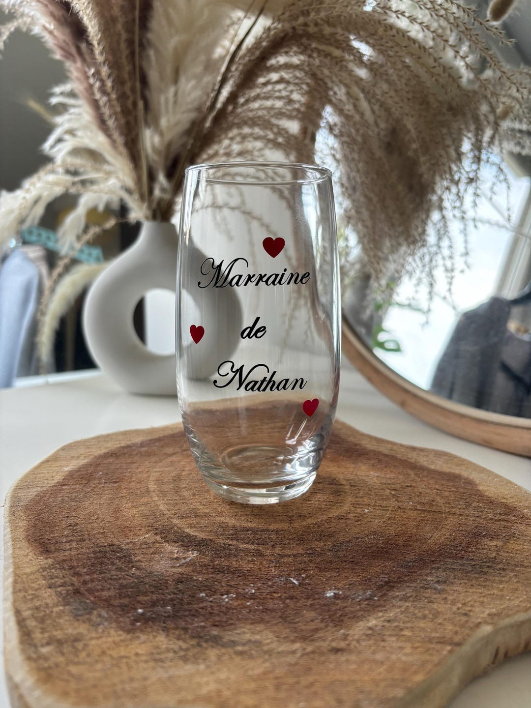 Personalized Water Glass for Godfather/godmother - Etsy