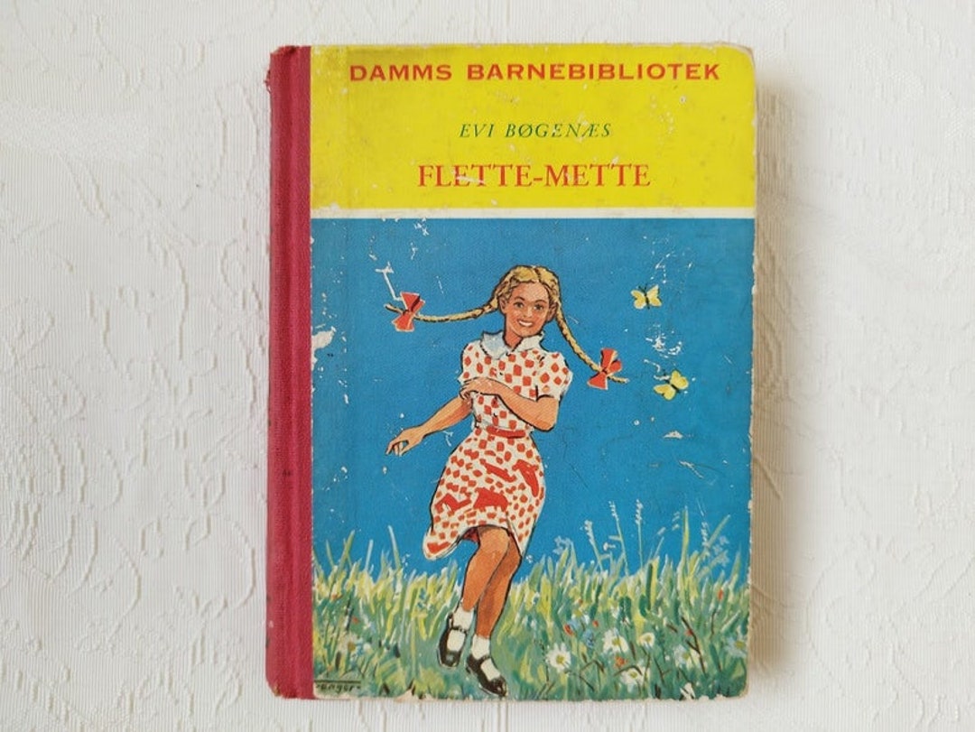 1954 Norwegian Book - Flette-mette by Evi Bøgenes - Norsk Children Book ...