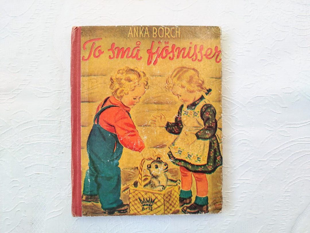 1950s Norwegian Book to Små Fjøsnisser by Anka Borch Norway Children's ...