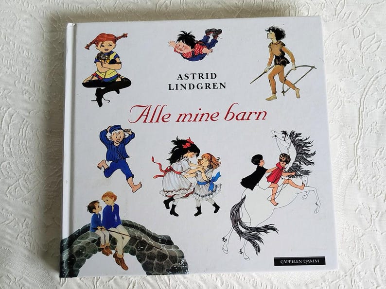 Astrid Lindgren Alle Mine Barn - Norwegian Storybook - Pippi ...