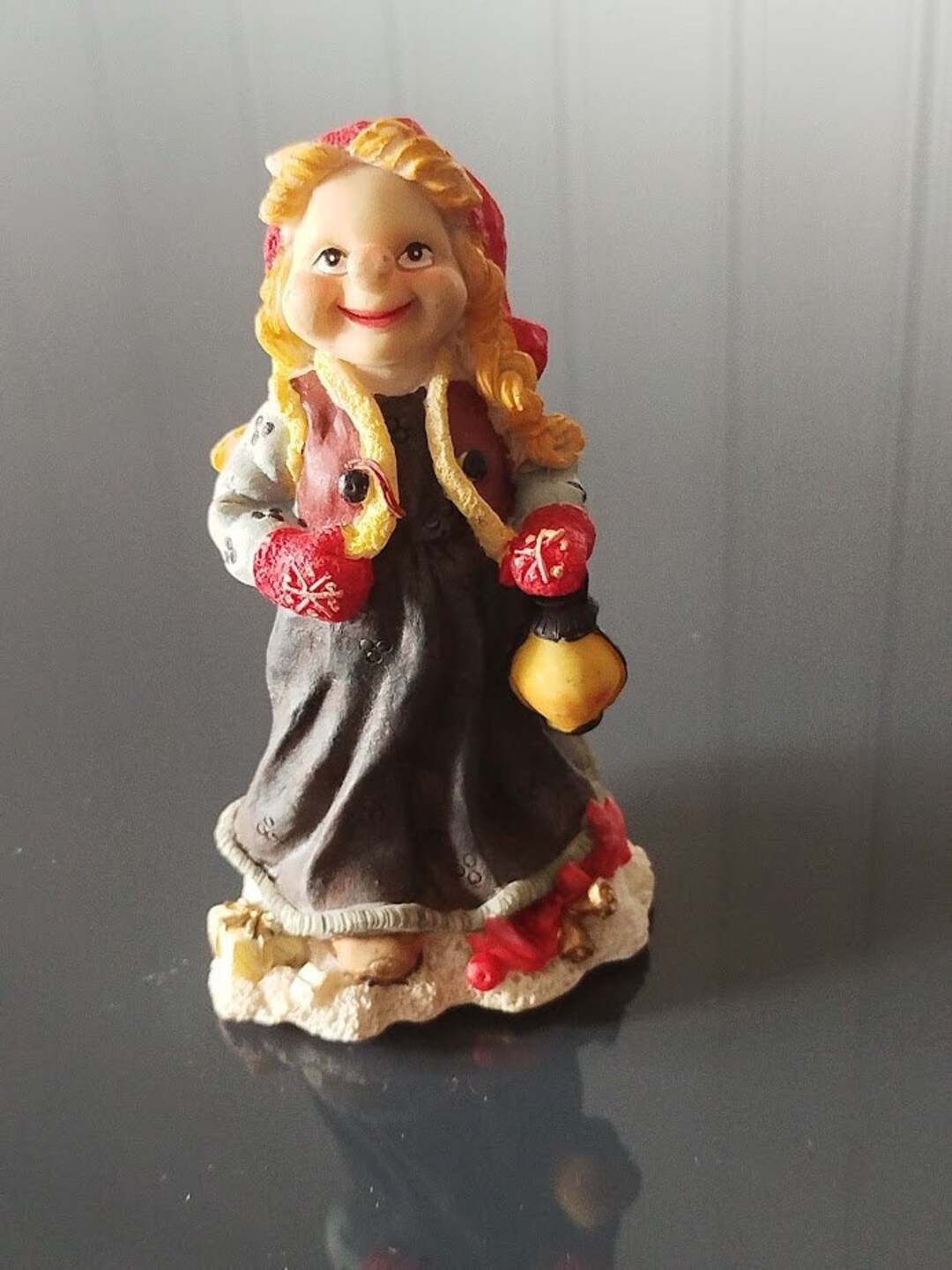 Nordic Christmas Gnome Girl With Lantern Christmas Elf Decor Nisse ...