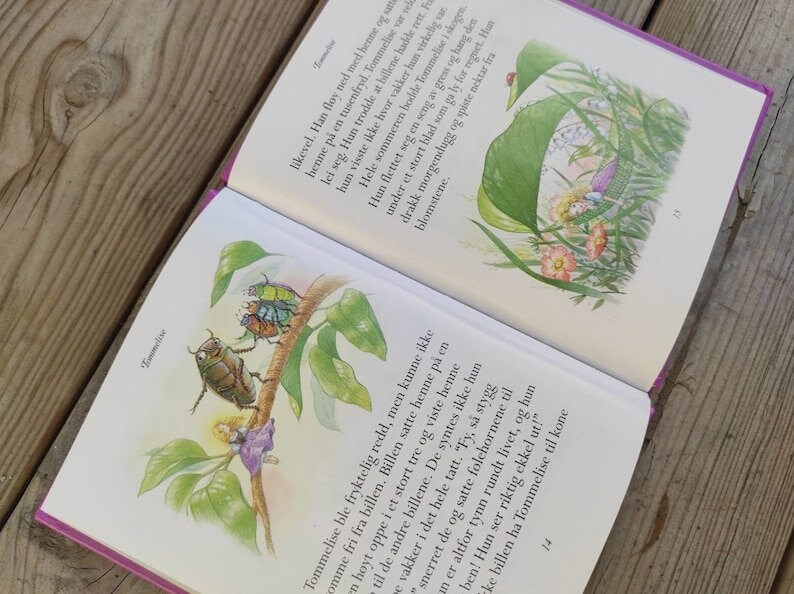 Norwegian Thumbelina Story Book by Hans Christian Andersen Norsk ...