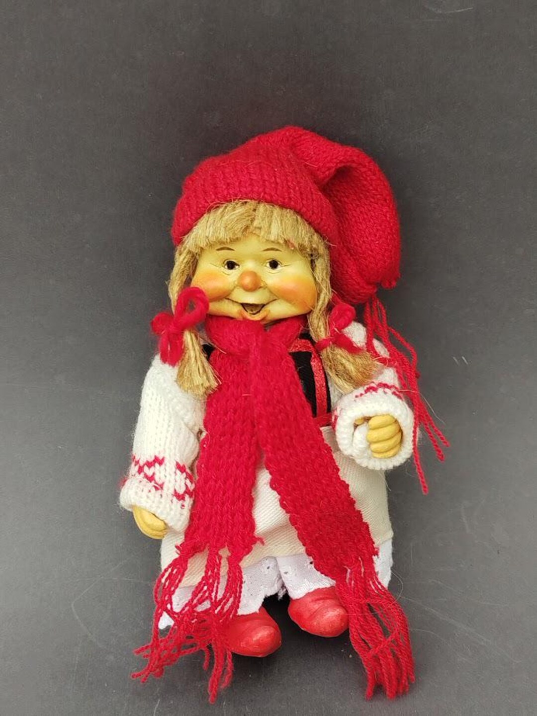 Norwegian Bebe Christmas Elf Girl Gnome - Norway Scandinavian Nisse ...