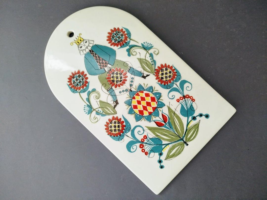 Vintage Norway Figgjo Flint Saga Wall Plaque Trivet -nordic Design ...