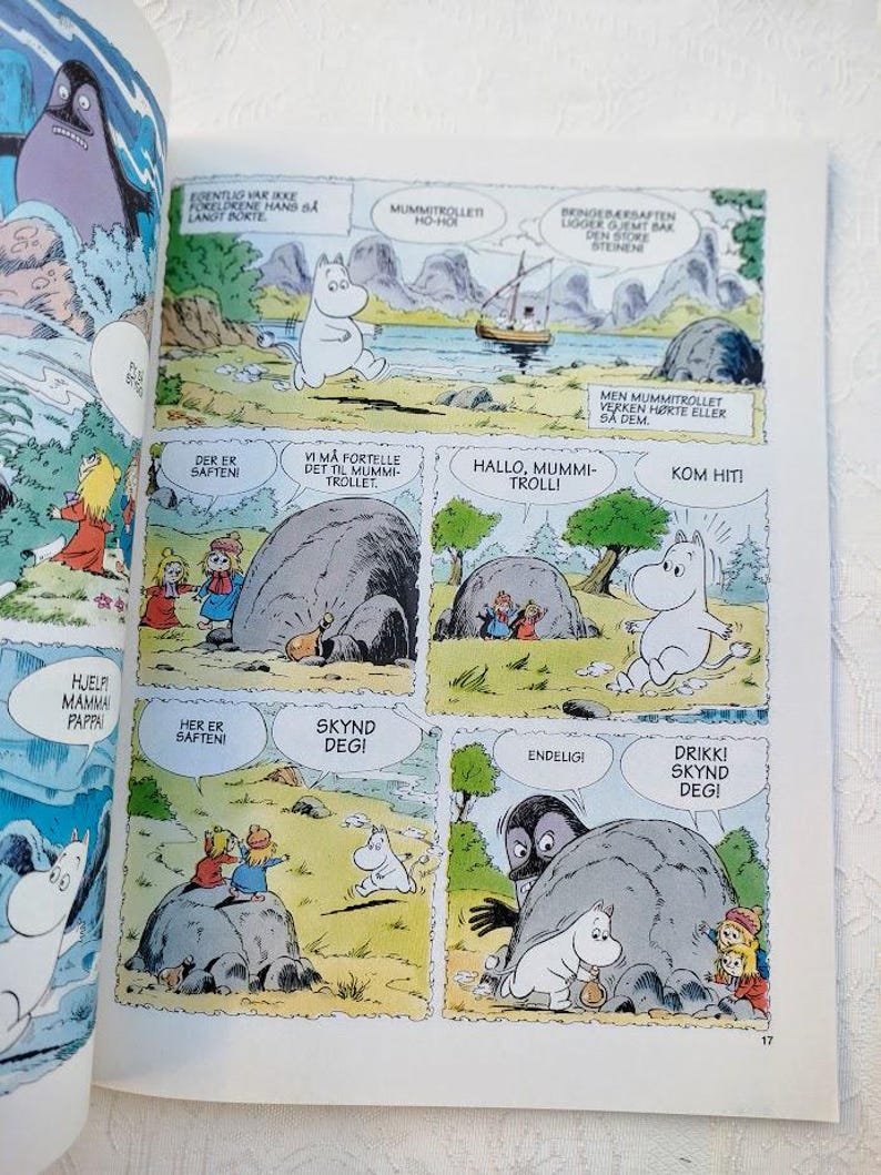 Vtg. Norwegian Moomin Comic Book - Christmas Edition 2000 - Norway Gift ...